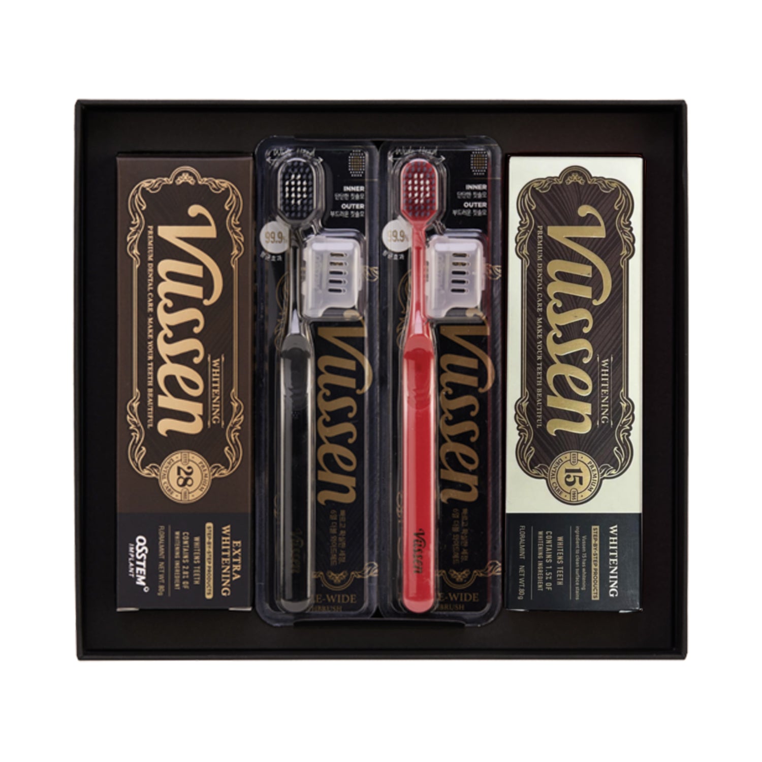 Dental Gift Set 2+2 (28,15/black,red) – Vussen USA