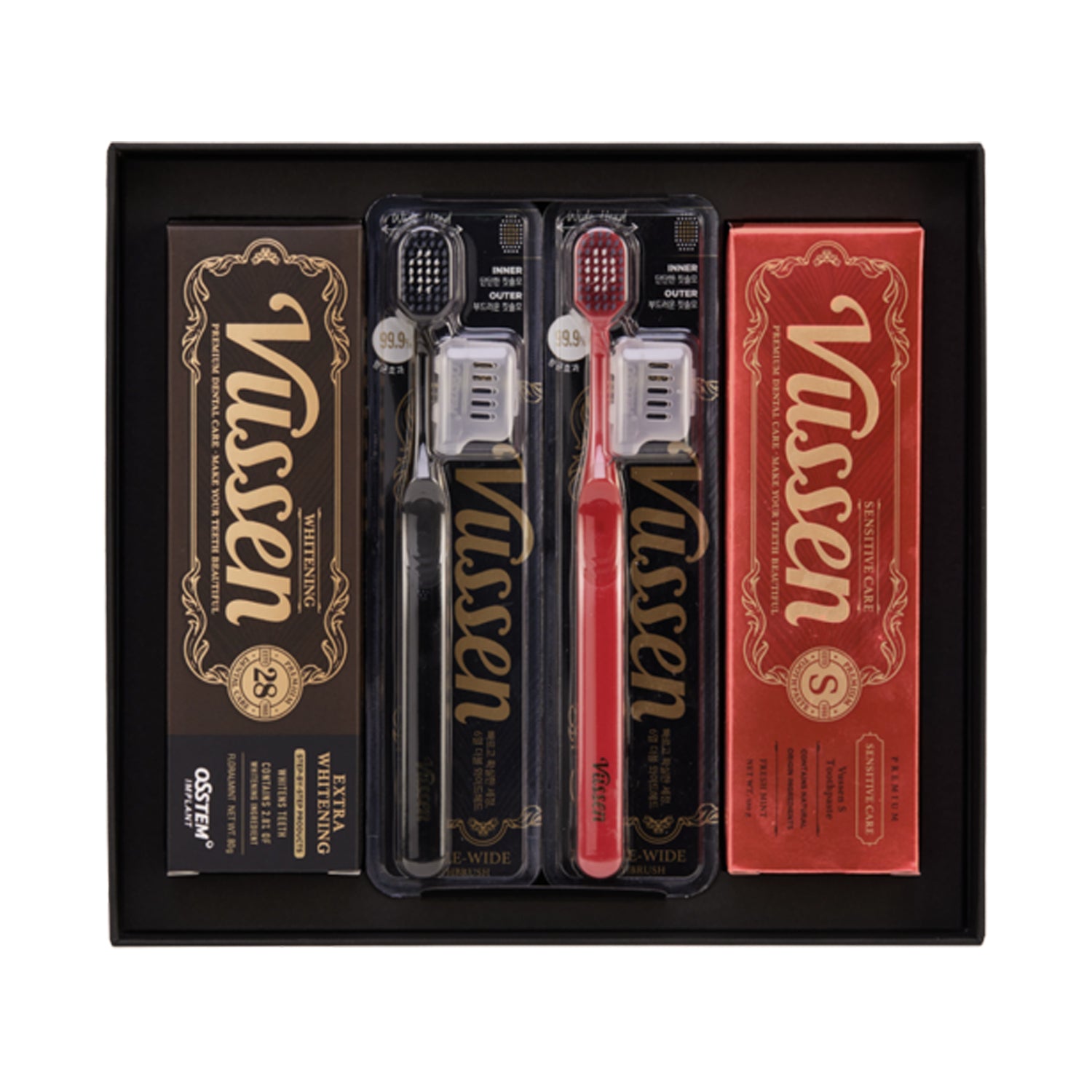 Dental Gift Set 2+2 (S,28/black,red) – Vussen USA